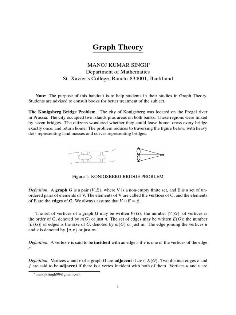 Basic Graph Theory PDF | PDF | Vertex (Graph Theory) | Graph Theory