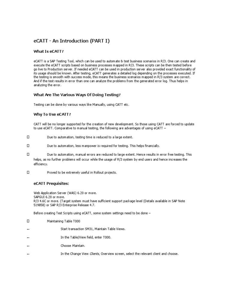 E CATT | PDF | Parameter (Computer Programming) | Graphical User Interfaces