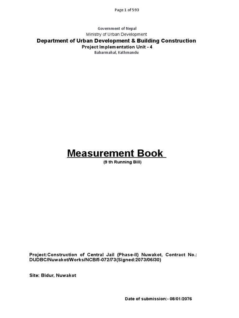 Running Bill of Construction in Nepal | PDF | Prices | Economies