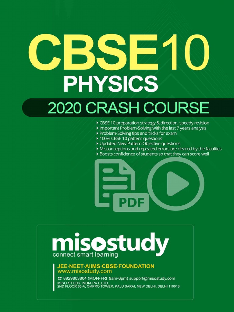 Crash Course CBSE Class 10 Sample Ebook | PDF | Oxide | Chemical Reactions