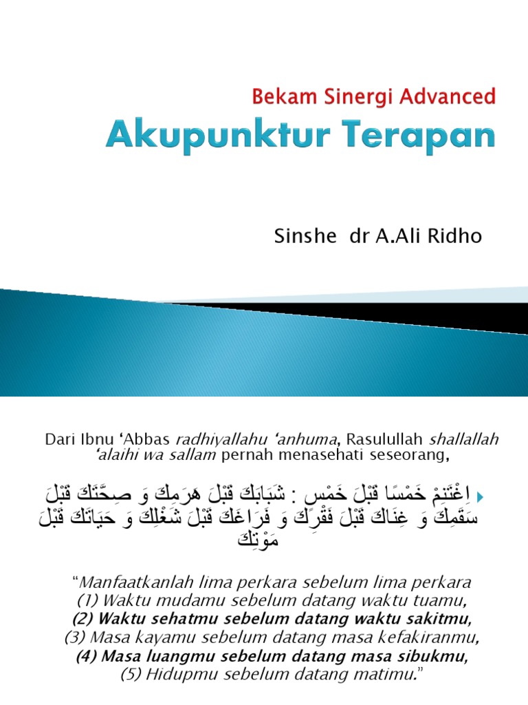 Manfaat Akupunktur dalam Kesehatan | PDF