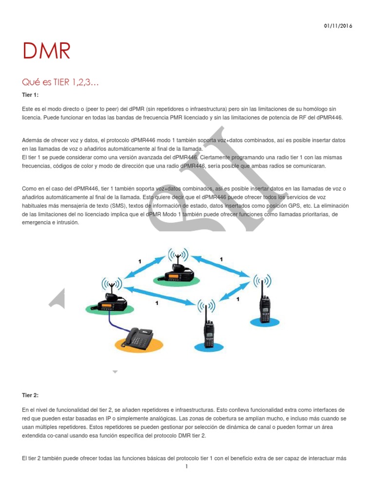 Comparación Entre DMR I. II y III | PDF | Protocolos de internet | Red ...