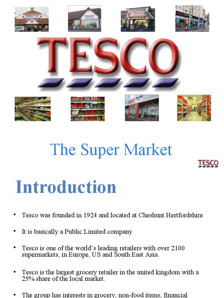 Tesco | PDF | Tesco | Supermarket