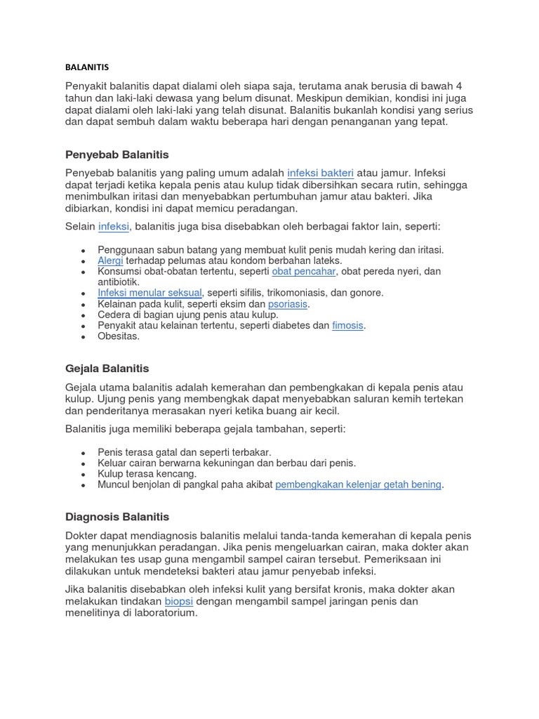BALANITIS | PDF