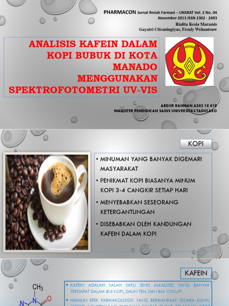 Analisis KAfein | PDF