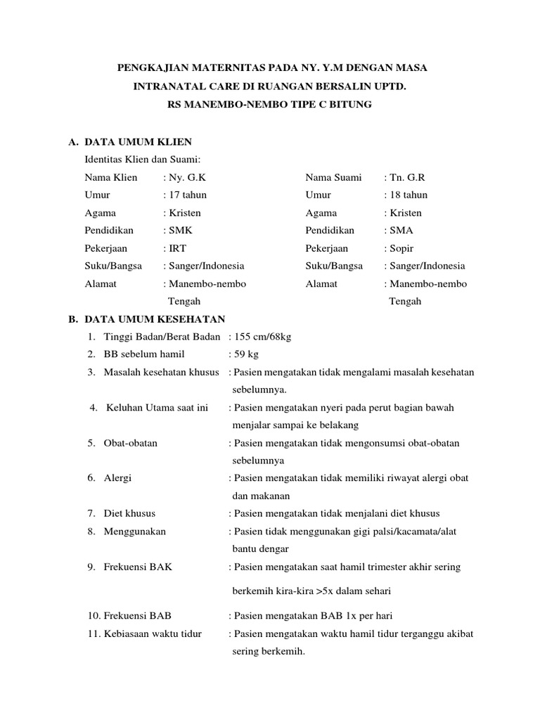 Askep Maternitas VK | PDF | Pengembangan Diri