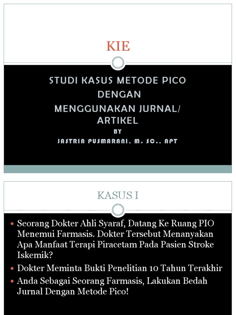 Bedah Kasusu Metode Pico | PDF