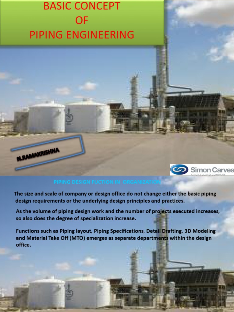 Basics of Piping Engineering Concepts | PDF | Pipe (Fluid Conveyance ...