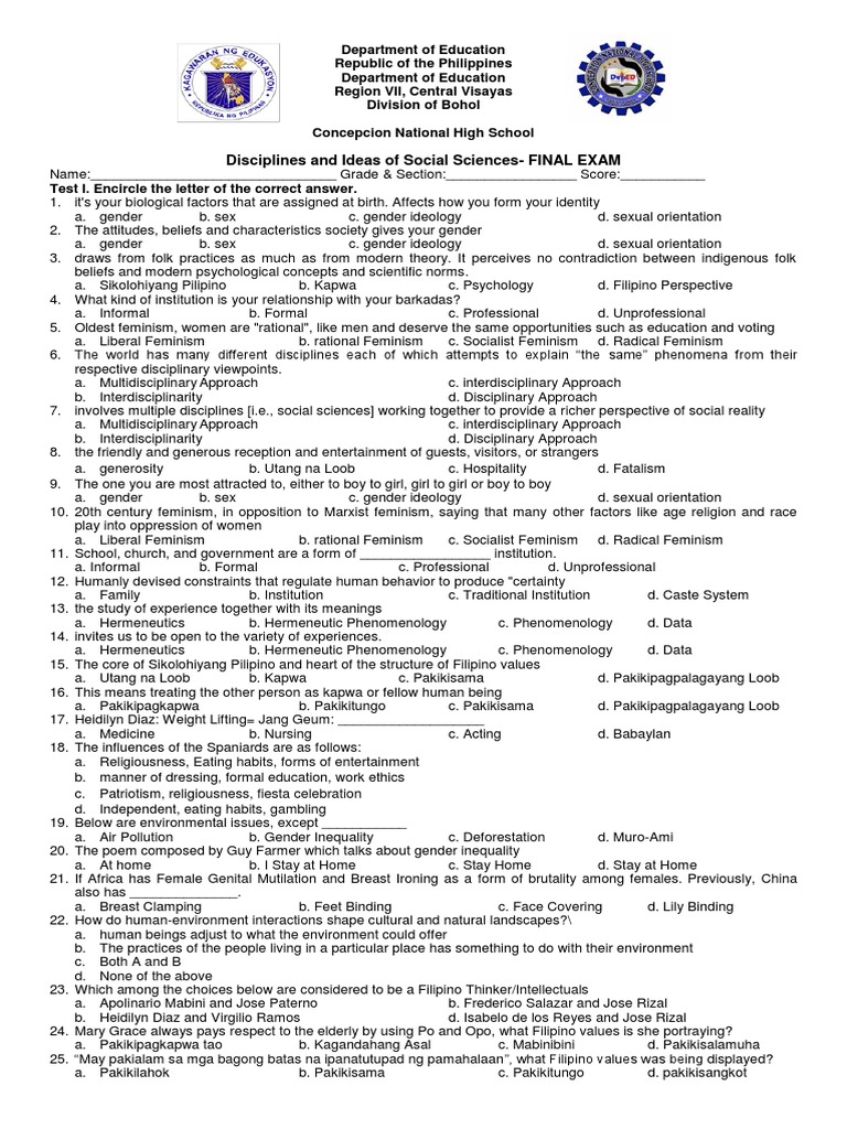 Understanding Social Sciences Through Lenses of Culture: A ...