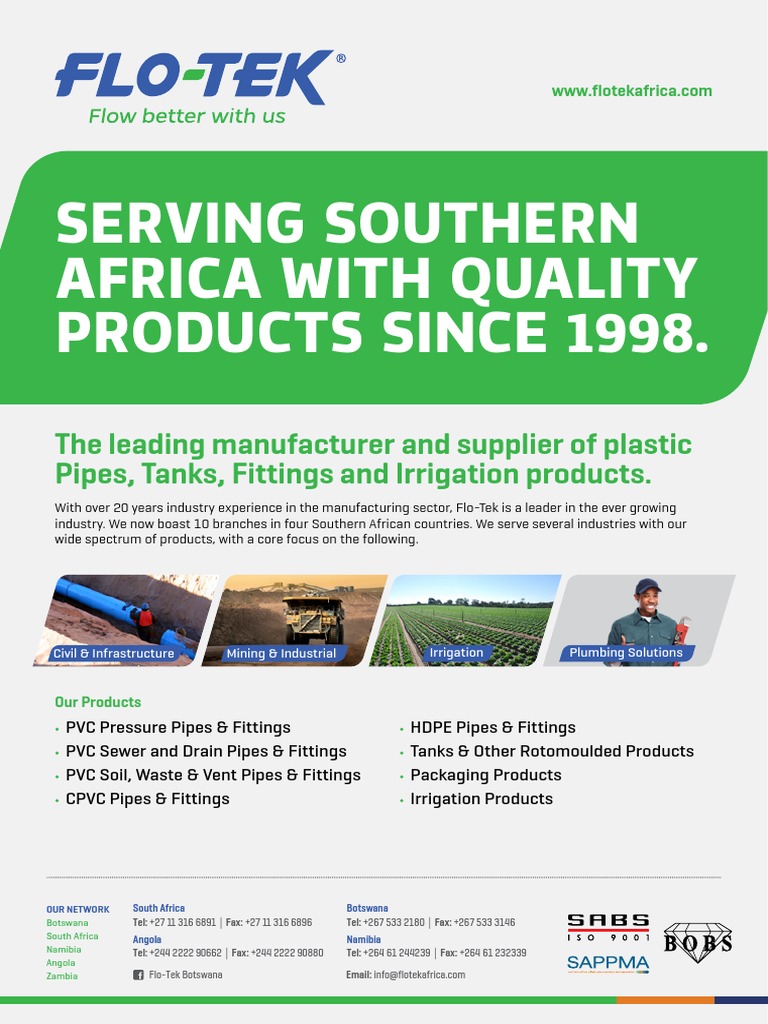 Flotek Flyer 2018 LR | PDF | Polyvinyl Chloride | Pipe (Fluid Conveyance)