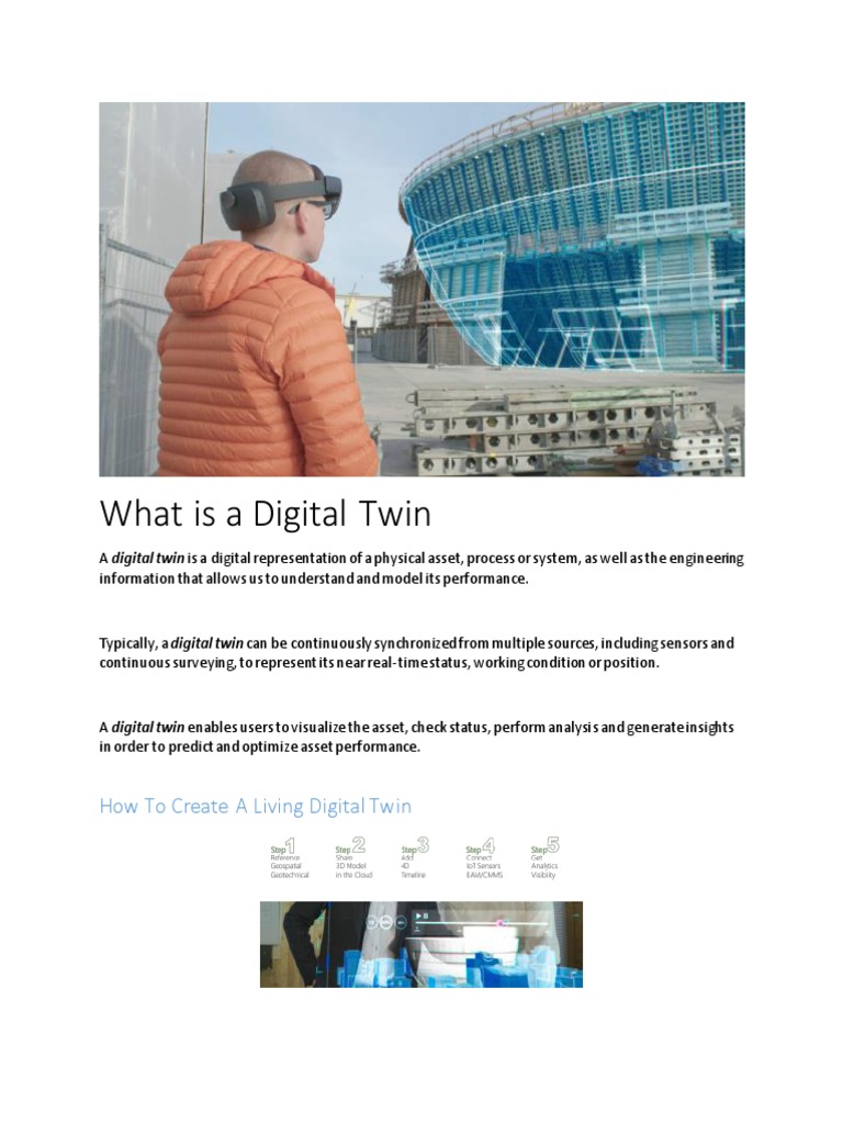 What Is A Digital Twin | PDF | 3 D Modeling | 3 D Computer Graphics