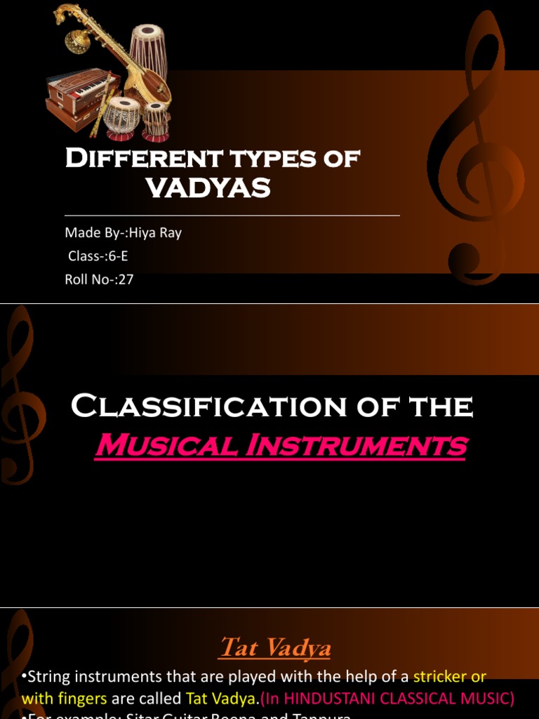 Different Types of Vadyas | PDF