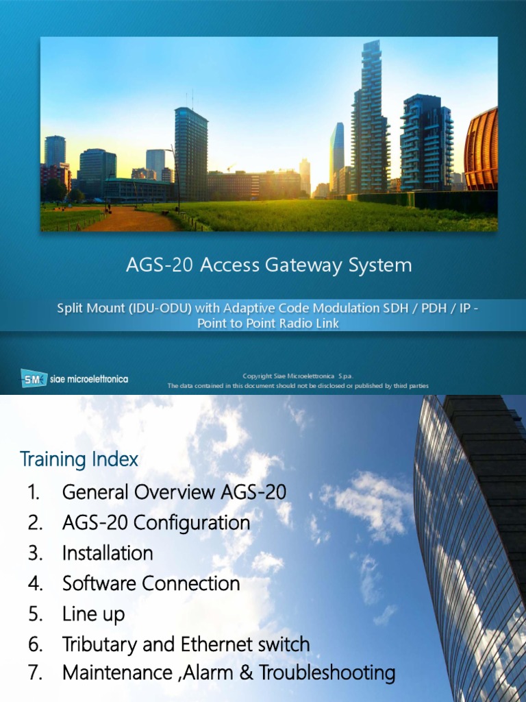 AGS 20 Training PDF | PDF | Telecommunications | Networking Standards