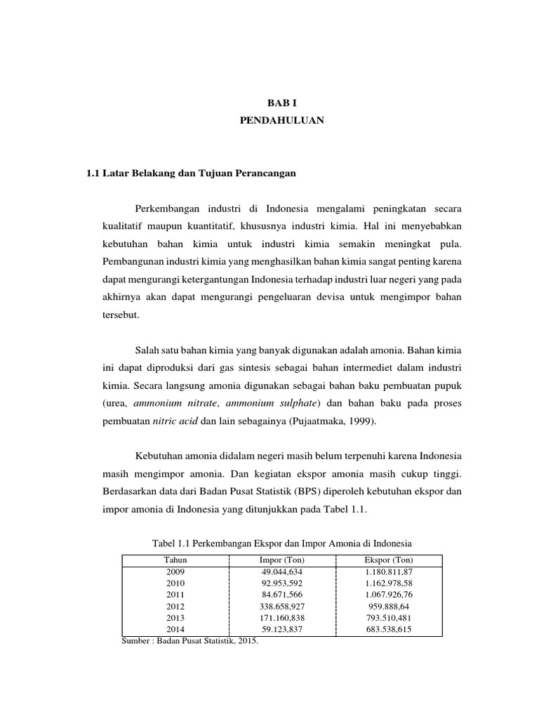 Contoh Pra-Rancangan-Pabrik-Ammonia-Dengan-Proses-Kellog | PDF