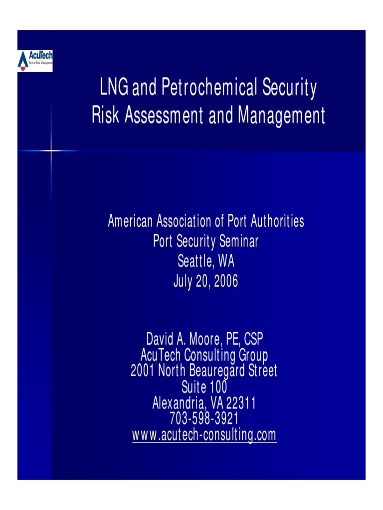 LNG Risk Assessment and Management PDF | PDF | Risk Management ...