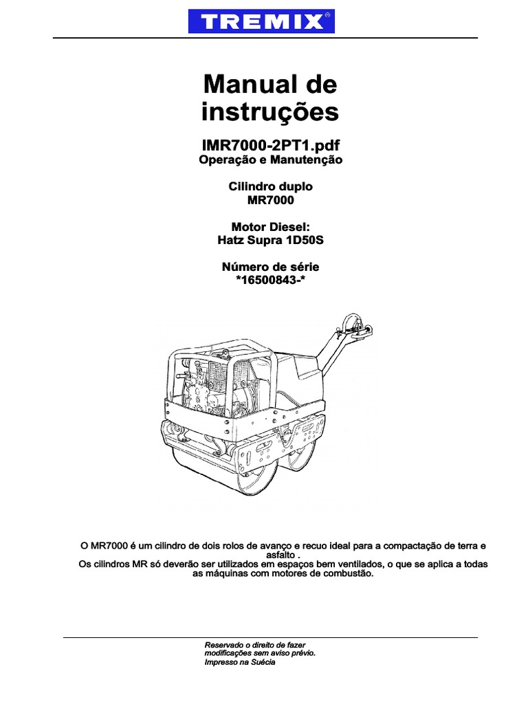 Manual Tremix MR7000 | PDF