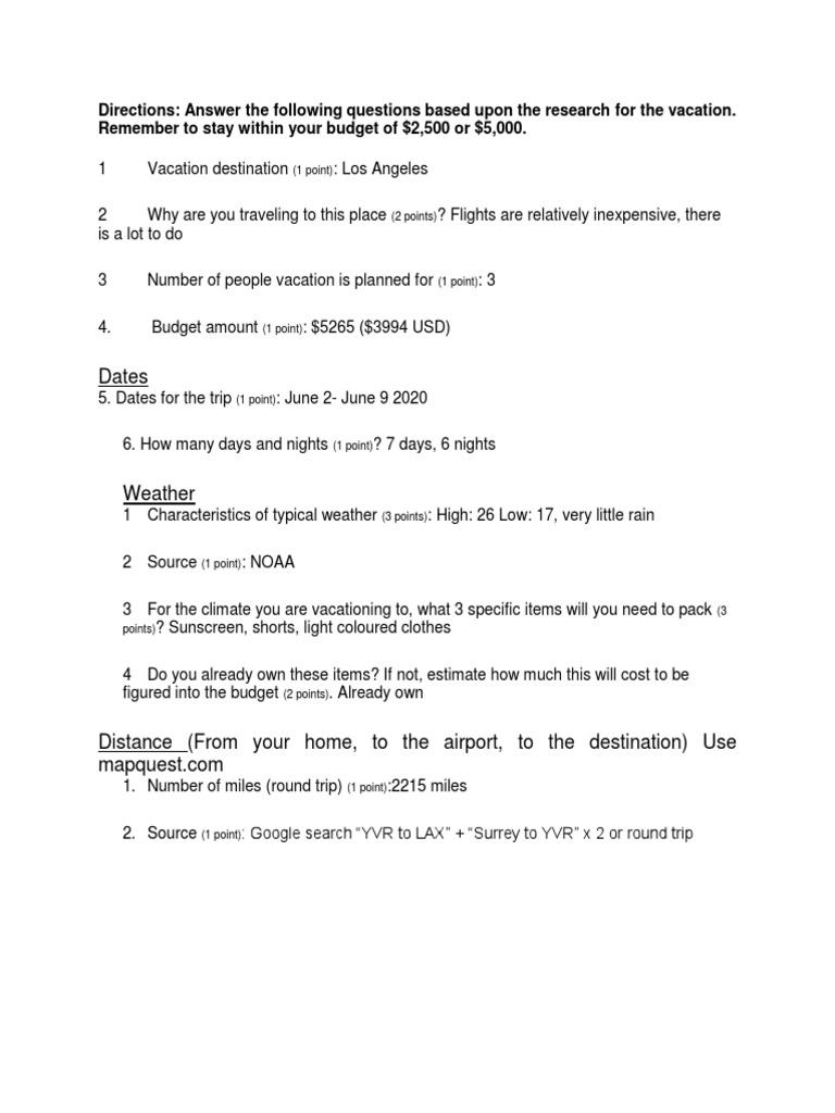 Travel Worksheet | PDF | Lunch | Meal