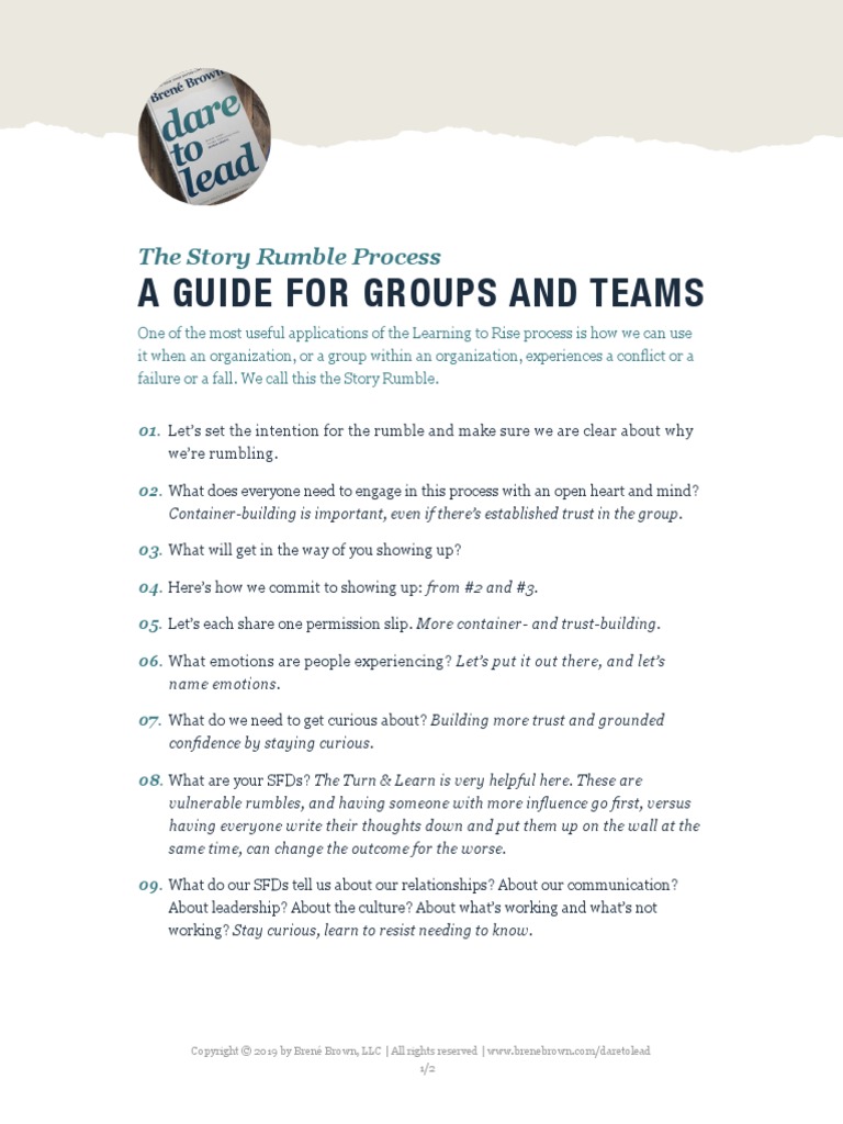 Story Rumble Process | PDF | Emotions | Social Psychology