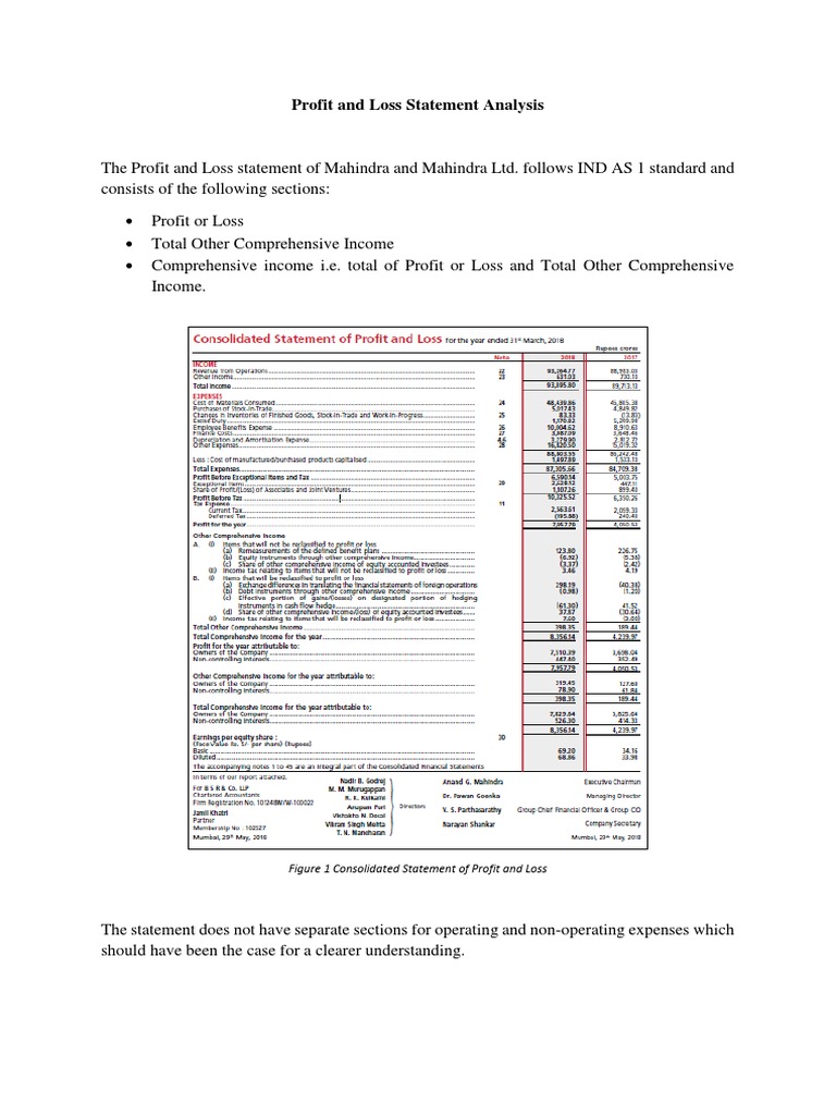 Profit and Loss Statement Analysis | Download Free PDF | Income ...