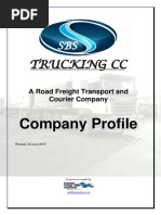 Company Profile Template | PDF | Transport | Logistics