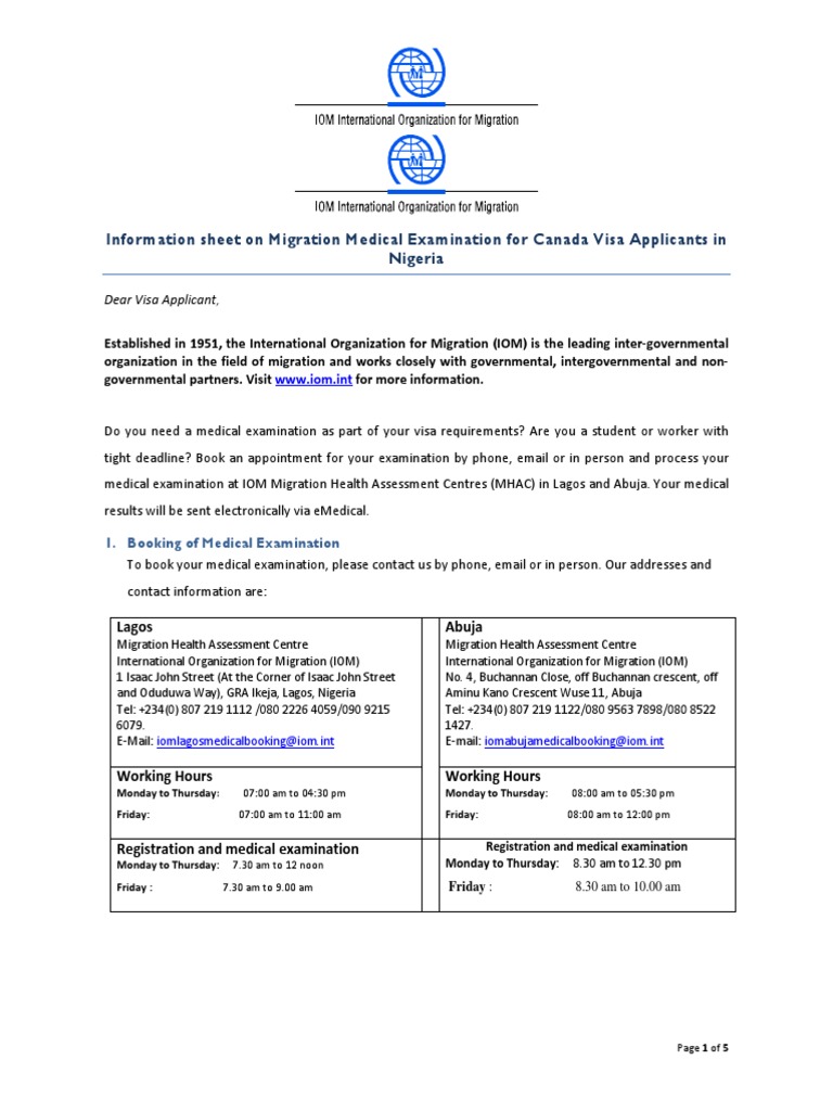 Medical Report For Canada | PDF | Physical Examination | Banks