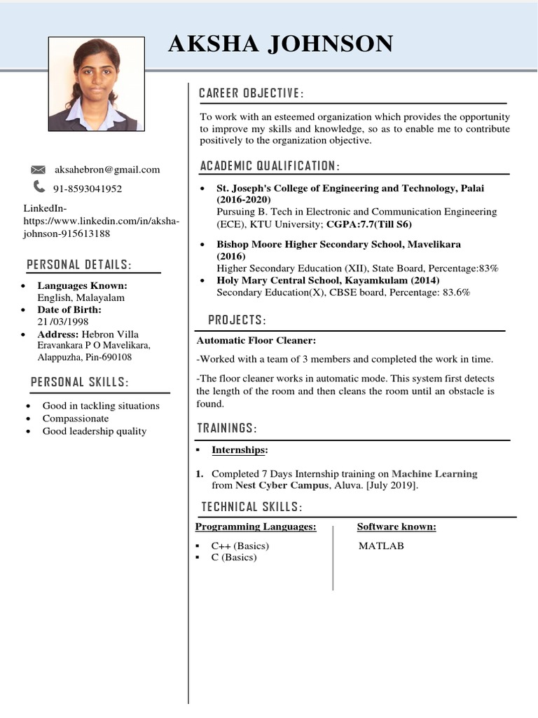 Final Resume PDF | PDF | Engineering | Behavior Modification