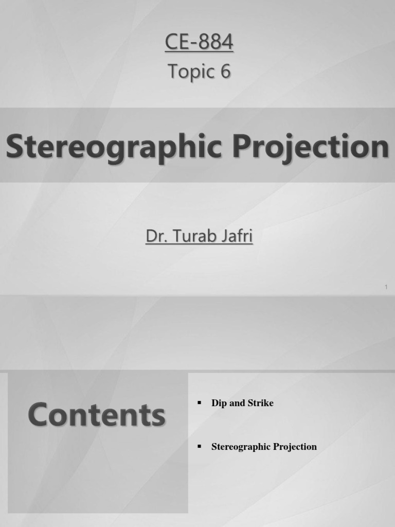 6 - Stereographic Projection | PDF | Sphere | Earth Sciences