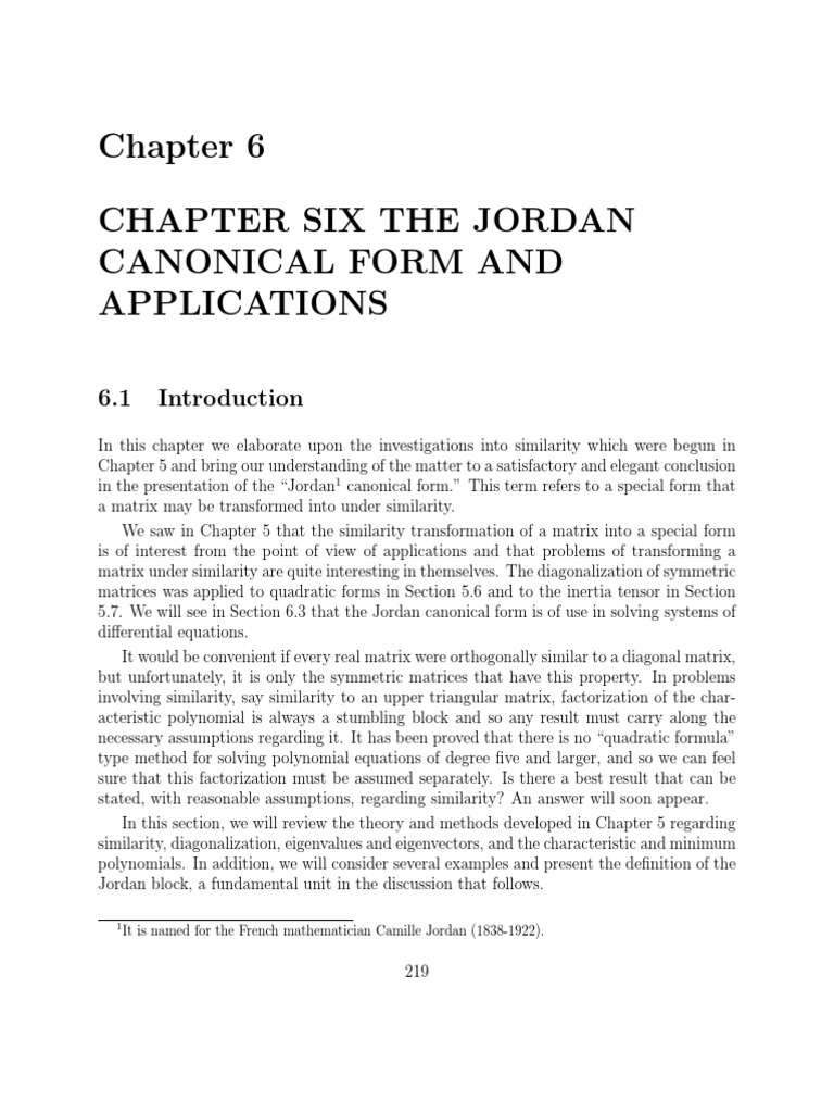Linear Algebra Jordan Canonical Form-2 | PDF | Eigenvalues And ...