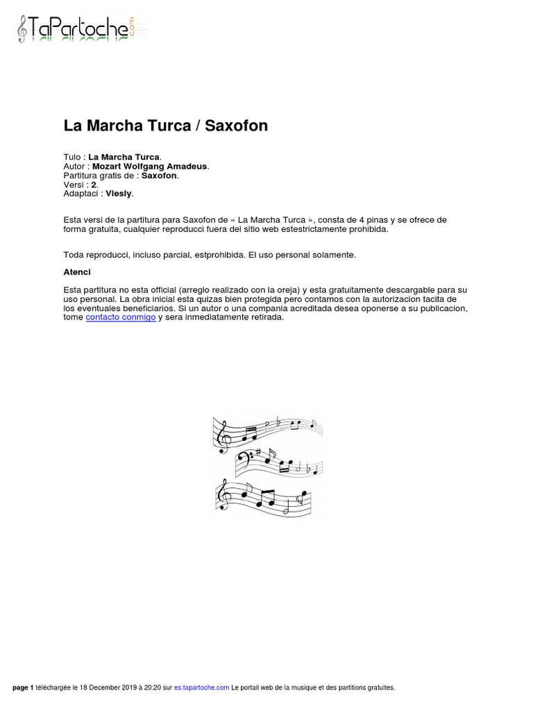 La Marcha Turca | PDF