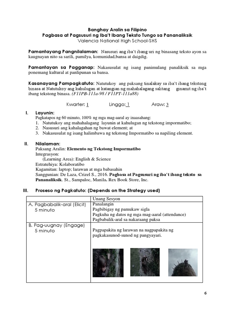 Kwarter 1 - Linggo 1 - Araw 3 | PDF Kwarter 1 - Linggo 1 - Araw 3 | PDF