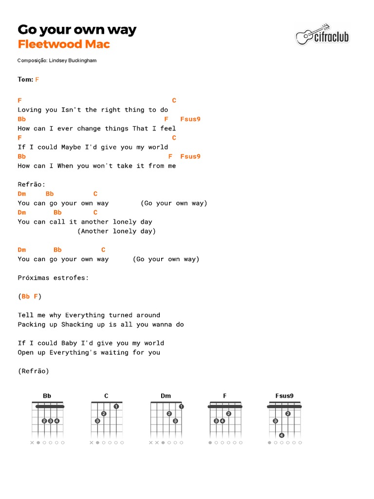 Fleetwood Mac - Go Your Own Way PDF | PDF