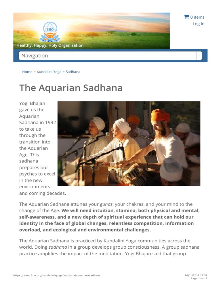 The Aquarian Sadhana - 3HO Foundation | PDF | Kundalini | Kundalini Yoga