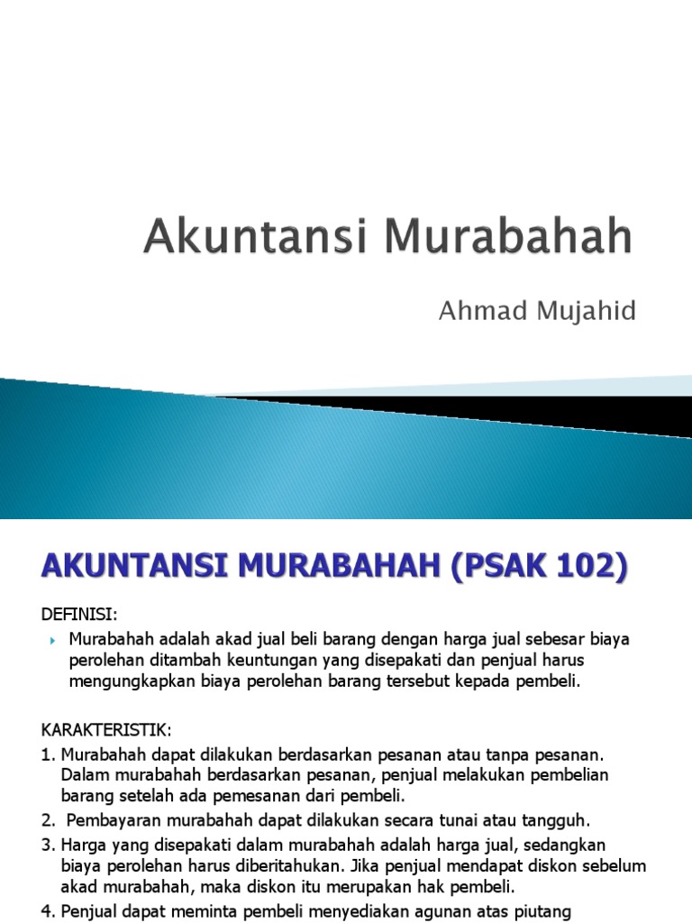 Akuntansi Murabahah | PDF
