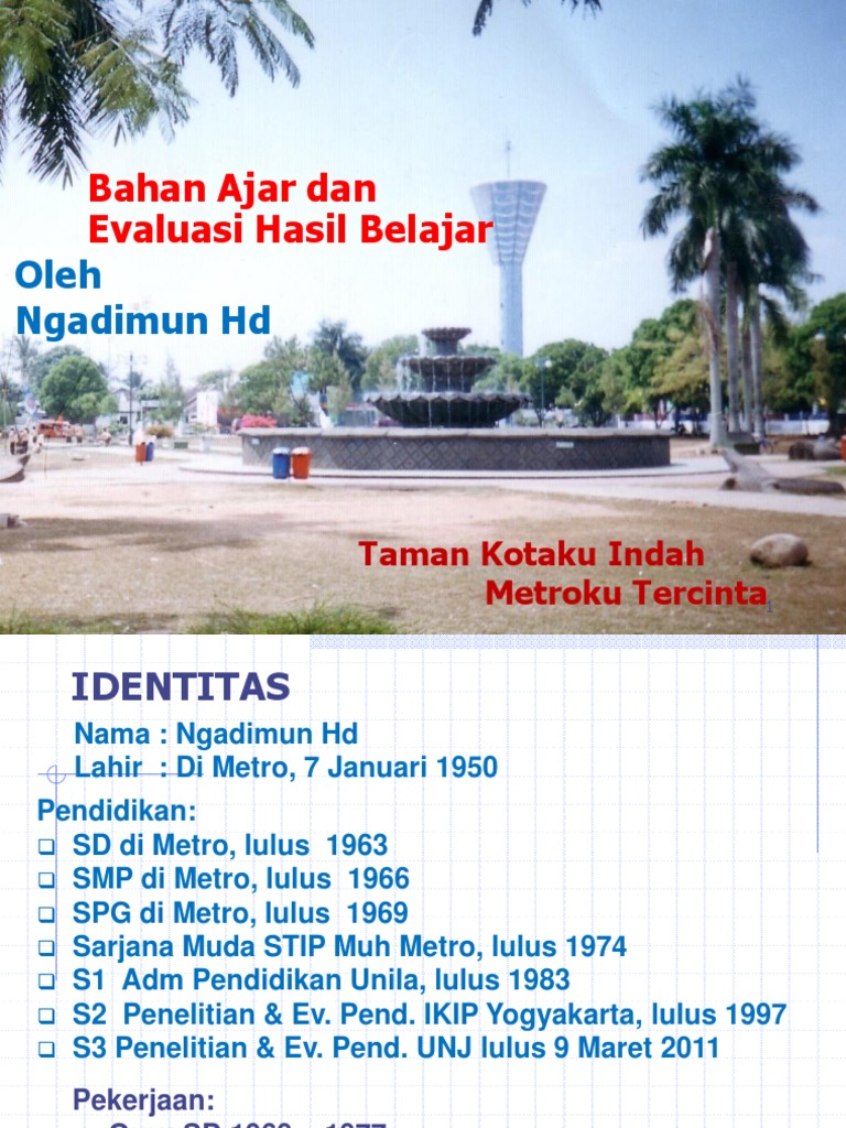 Bahan Ajar Dan Evaluasi Hasil Belajar Berbasis Ict | PDF