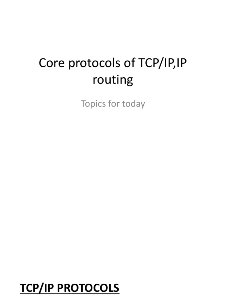 TCP IP Protocols & IP Routing & Routing Tables | PDF | Internet Protocol Suite | Router (Computing)