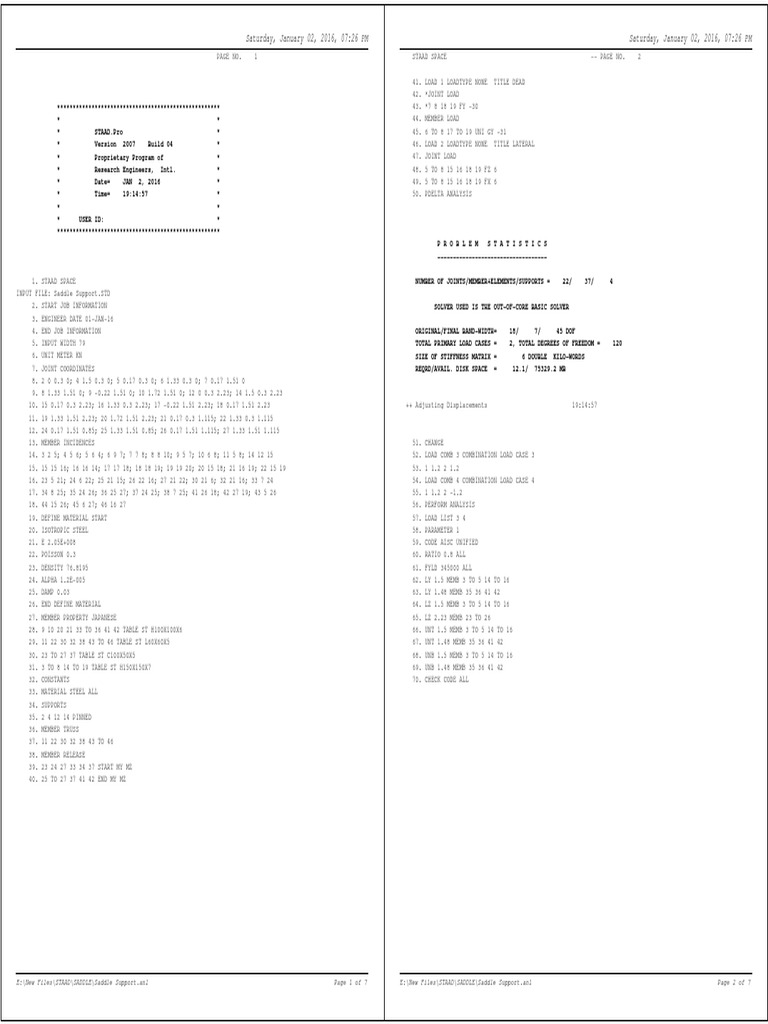 Saddle Support Design | PDF | Mechanical Engineering | Computing
