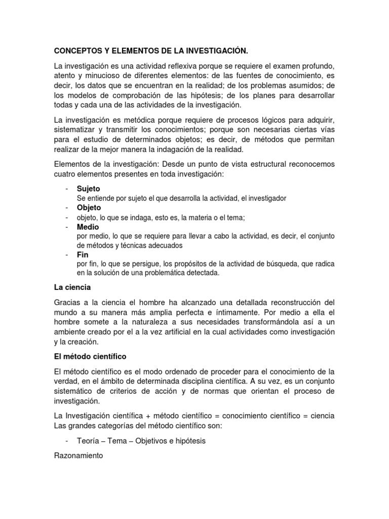 La Investigación Metódica PDF | PDF | Método científico | Conocimiento