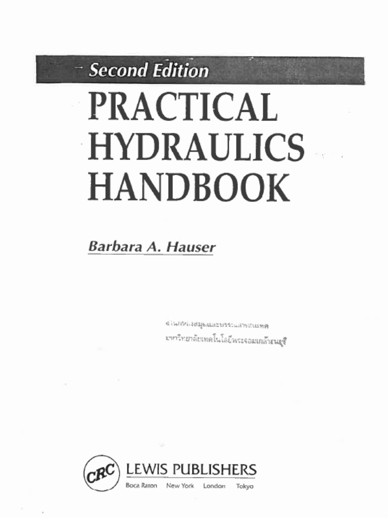 Practical Hydraulics Handbook Second Edition PDF | PDF