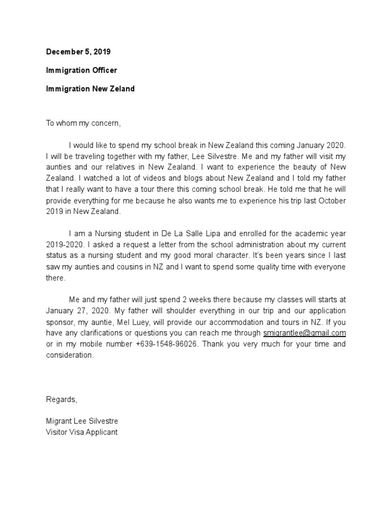 Migrant Letter | PDF
