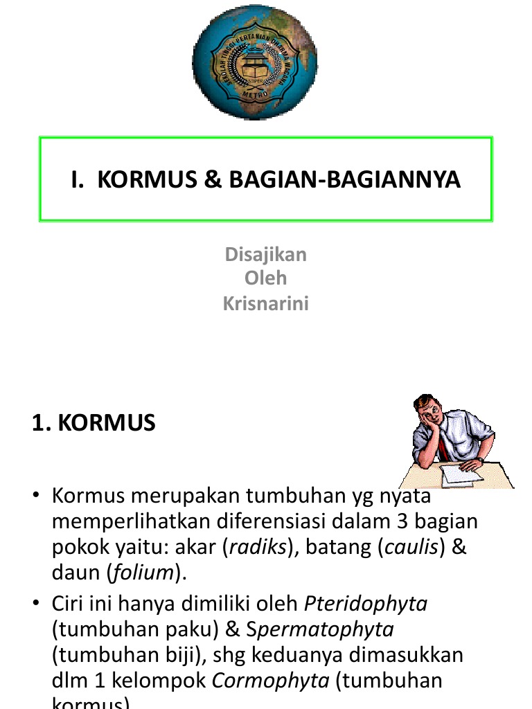 Botani (Kormus & Bagiannya) | PDF
