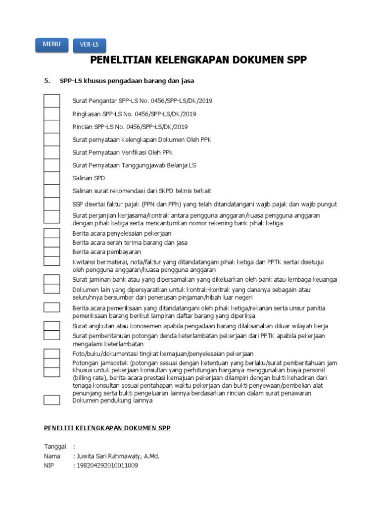 Checklist Gu | PDF