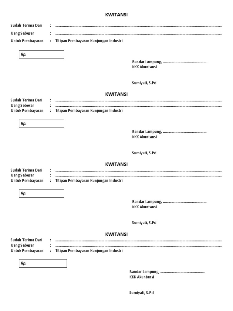 KWITANSI | PDF