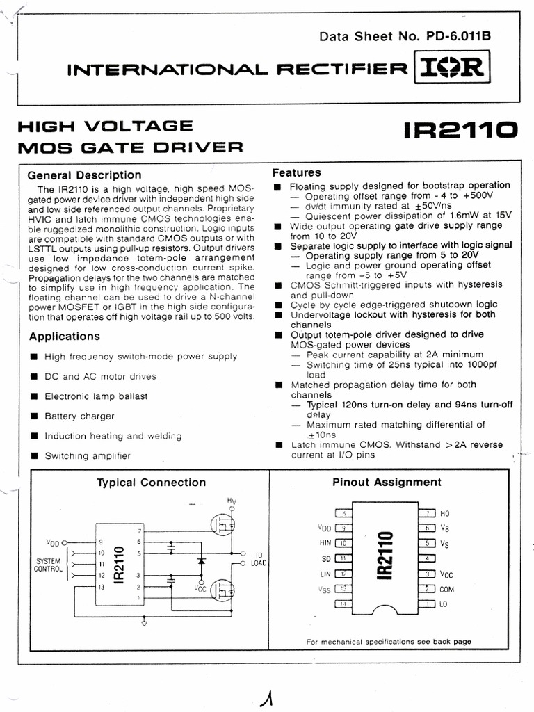 Ir2110 PDF | PDF