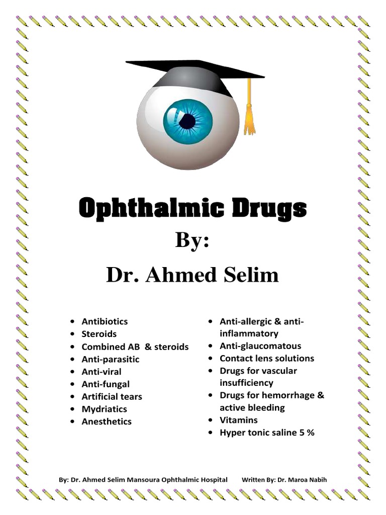 Ophthalmic Drugs PDF | PDF | Medical Treatments | Pharmacology