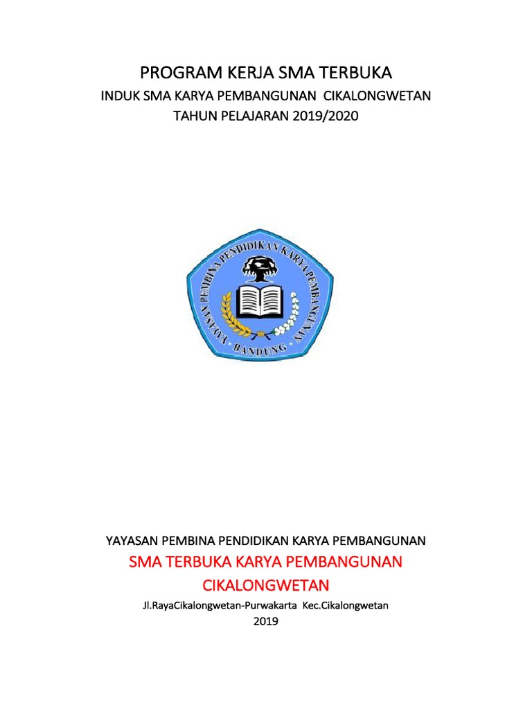 Cover Program Kerja | PDF