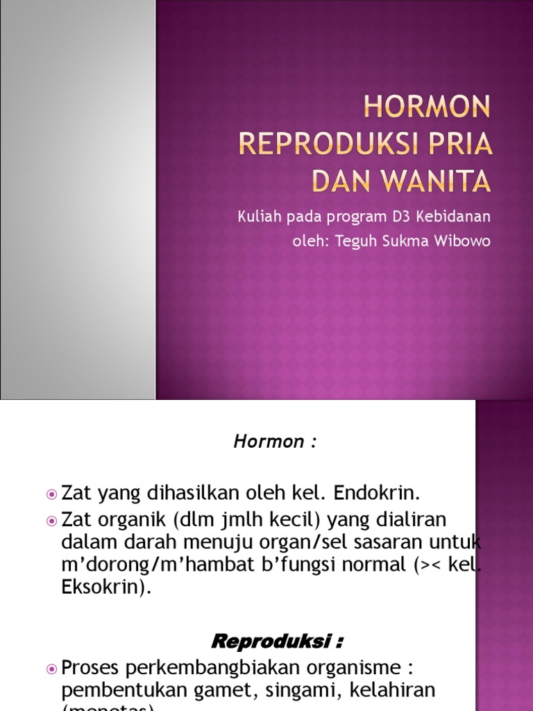 Hormon Reproduksi Pria Dan Wanita | PDF