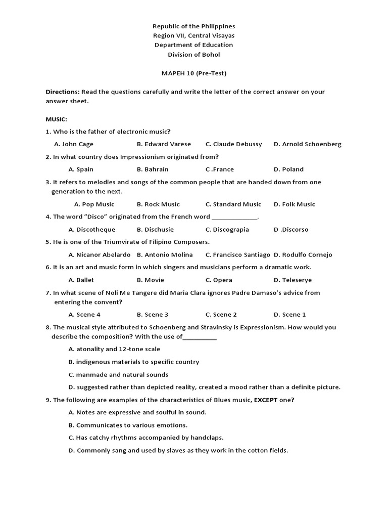 Mapeh 10 Final Pre Test | Download Free PDF | Obesity | Cardiovascular ...