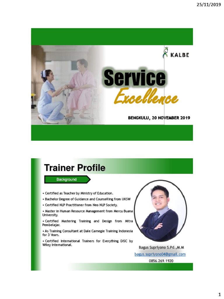 Materi Service Excellence Dalchaebi
