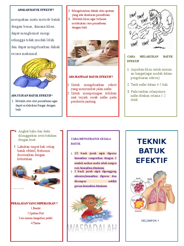 Leaflet Teknik Batuk Efektif | PDF