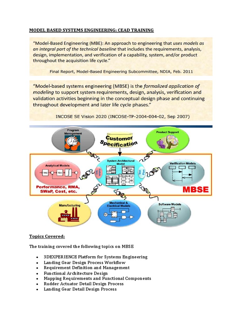 Model Based Systems Engineering | PDF | System | Systems Engineering